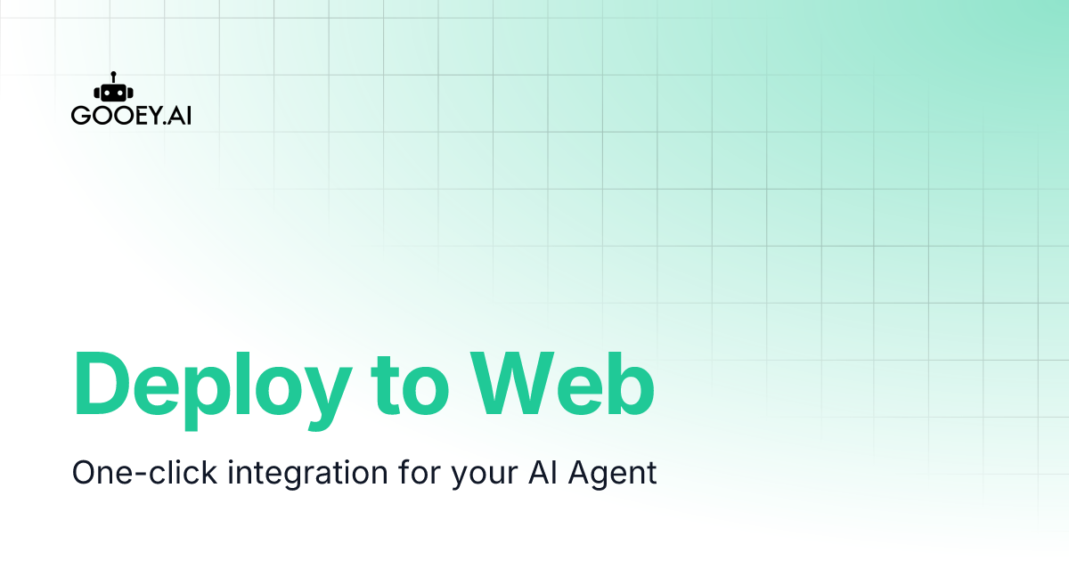 Deploy to Web | Gooey.AI Documentation